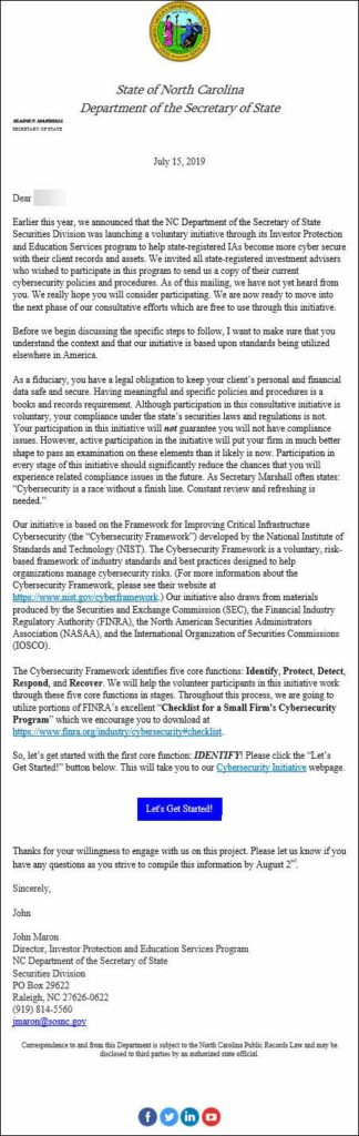 NCDOR Cybersecurity Initiative - Petronella Cybersecurity News